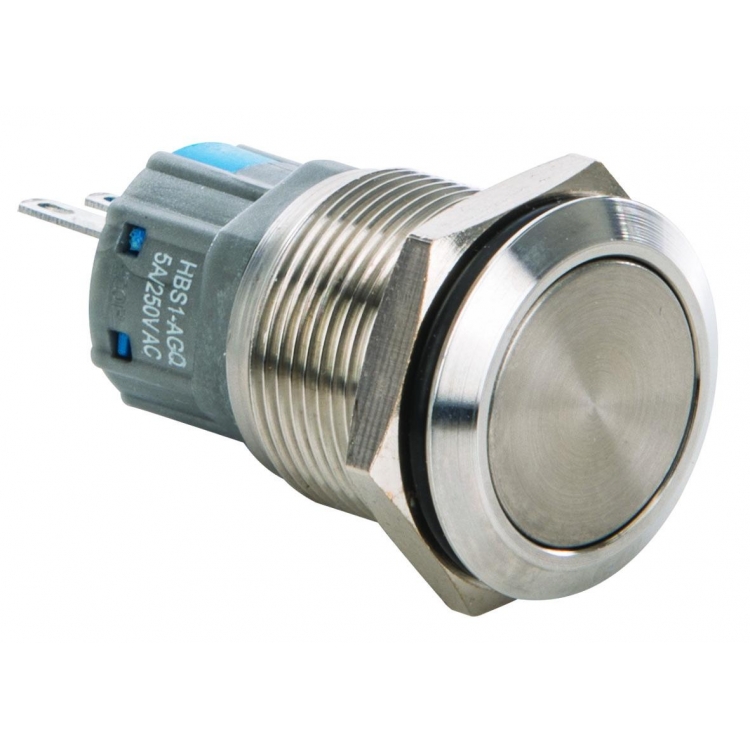 Switch de push, con botón redondo metálico, normalmente abierto o ...