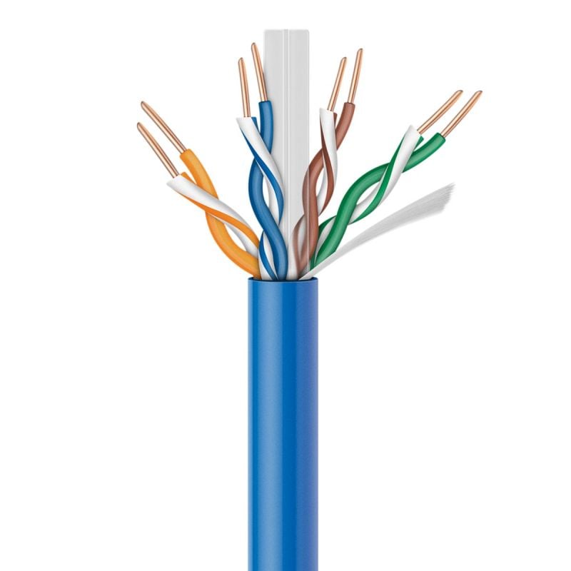 High-Speed CAT6 Blue UTP Cable - Transmits 1Gbps - 250M