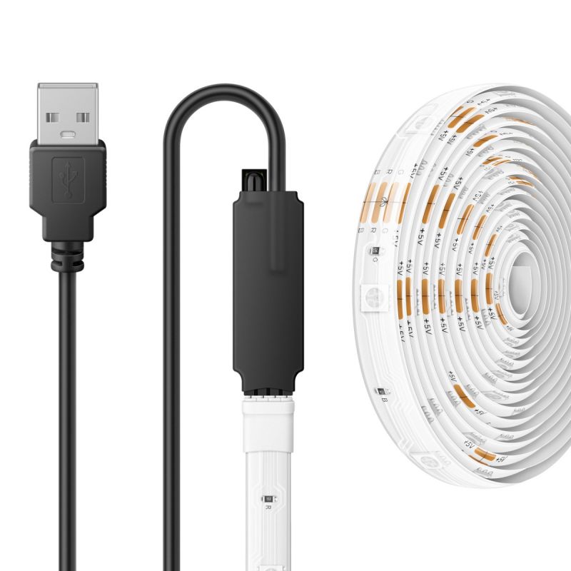 Tira LED multicolor RGB de 2 m con control remoto Stere