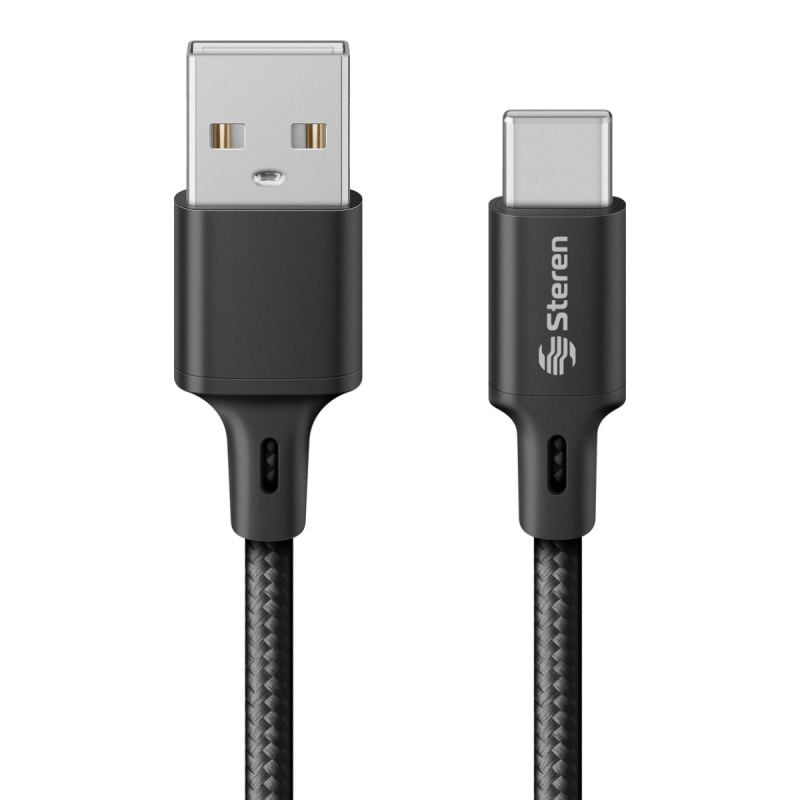 Cable USB a USB C tipo cordón de 2 m 30 W Steren Tienda
