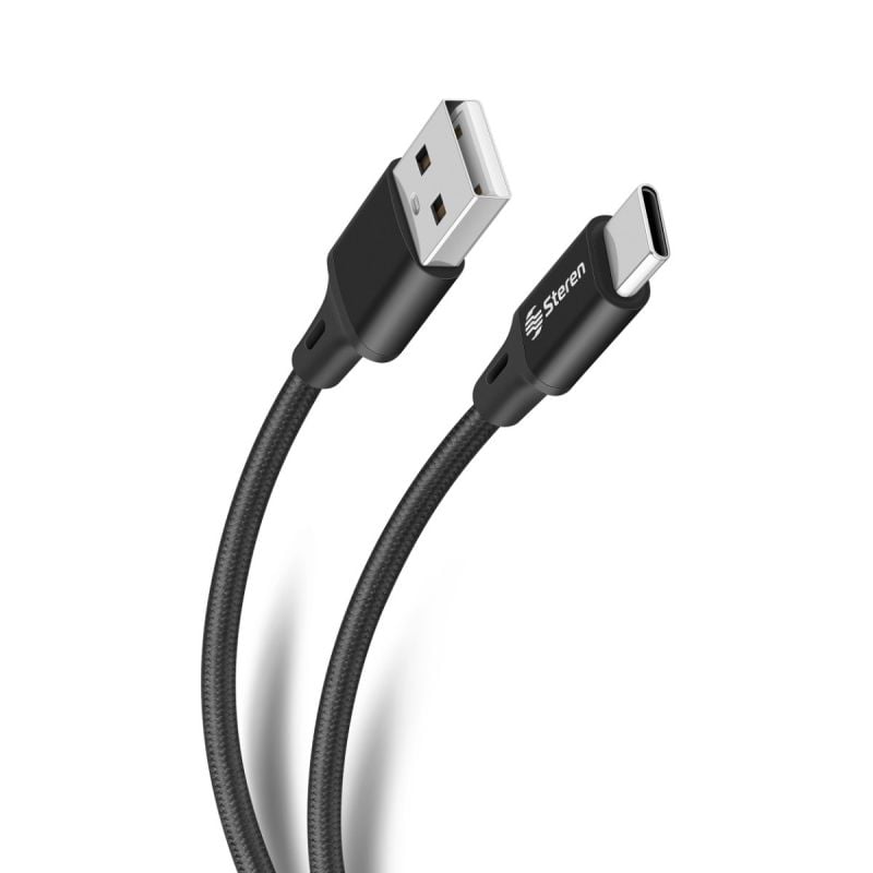 Cable USB a USB C tipo cordón de 2 m 30 W Steren Tienda