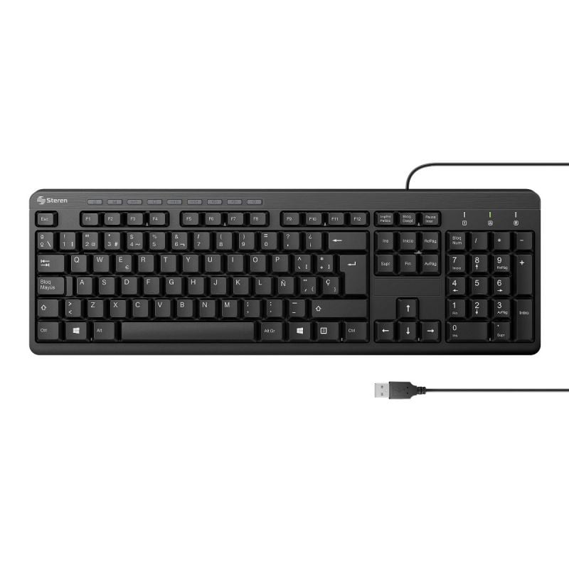 Teclado USB con funciones multimedia Steren Tienda en L