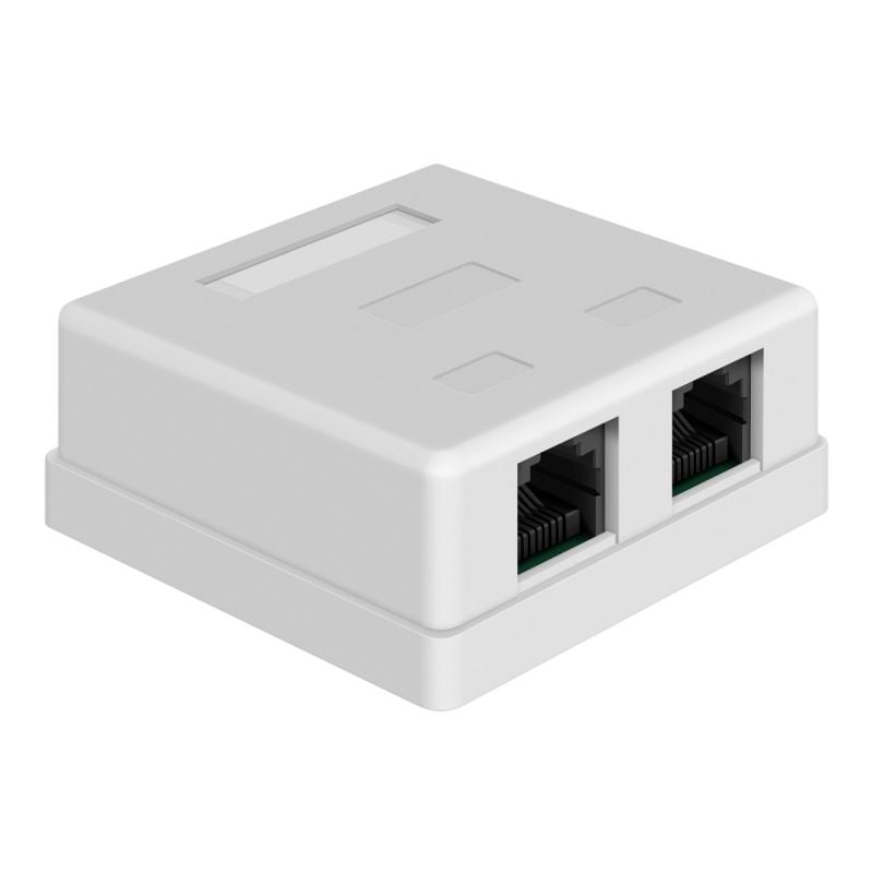 Roseta Doble RJ45 CAT 6 | Ethernet Gigabit | Conexión A
