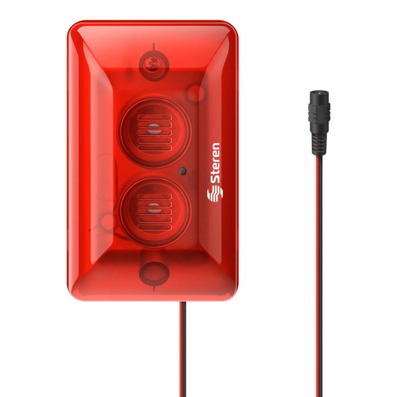 Alarma sonora Wi-Fi con luz estroboscópica roja Steren