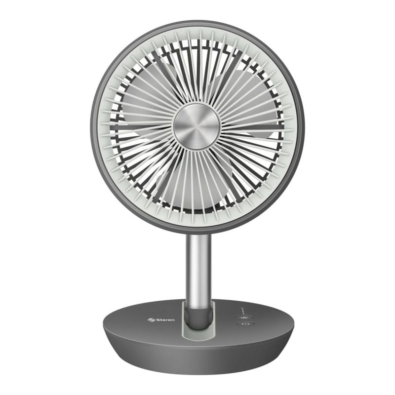 Ventilador plegable con batería recargable y rejilla ro