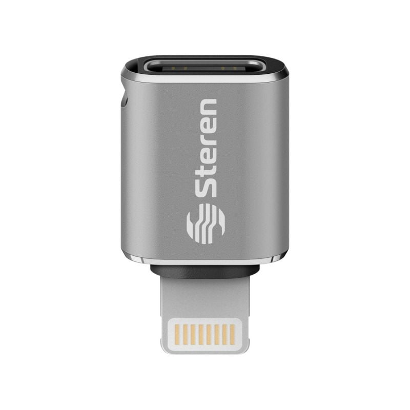 Adaptador Jack USB C a plug Lightning Steren Tienda en