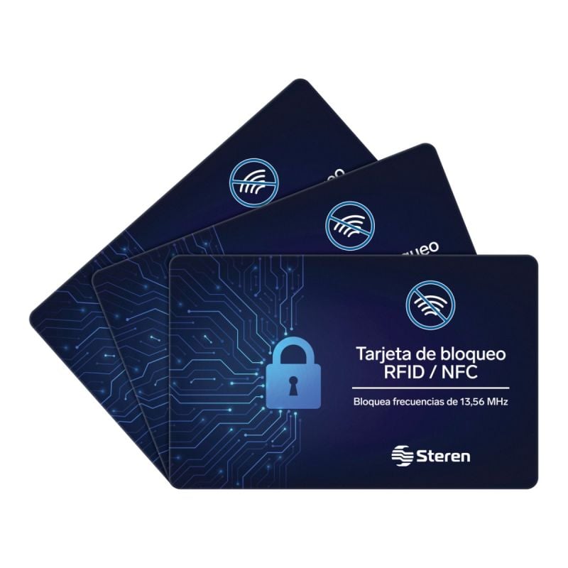 3 tarjetas de bloqueo RFID/NFC Steren Tienda en Línea