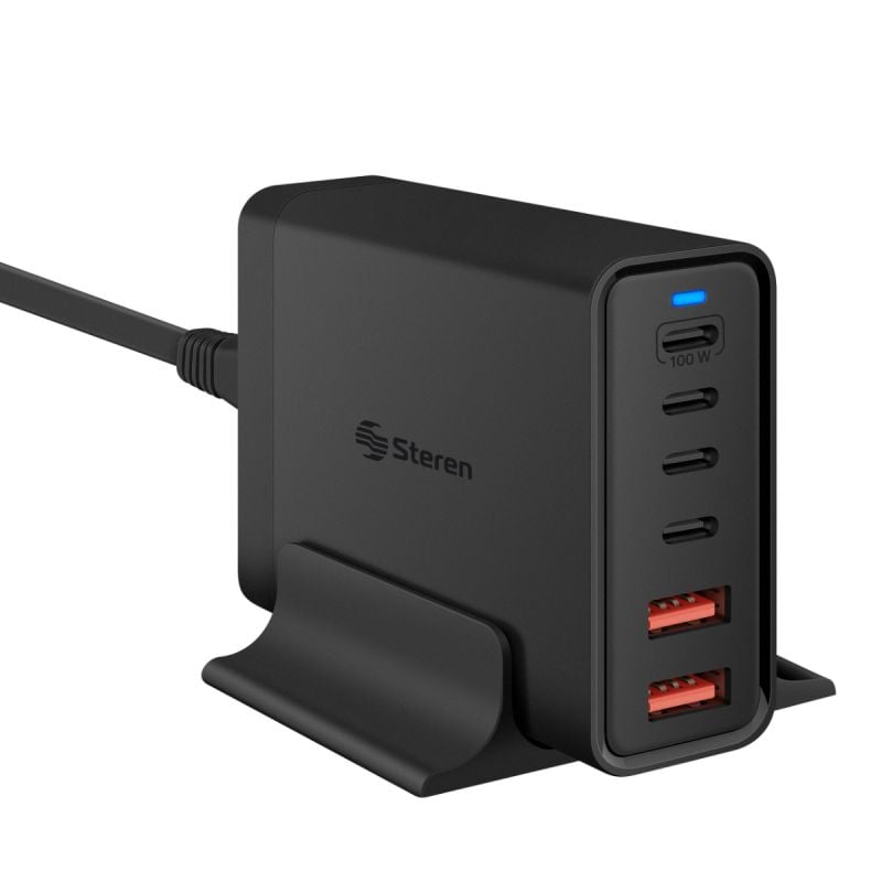 Estación de carga GaN USB C PD 100 W / 20 W / USB QC 18