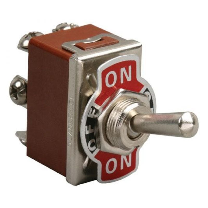 Switch de palanca 2 polos, 2 tiros, 3 posiciones, 15 Am