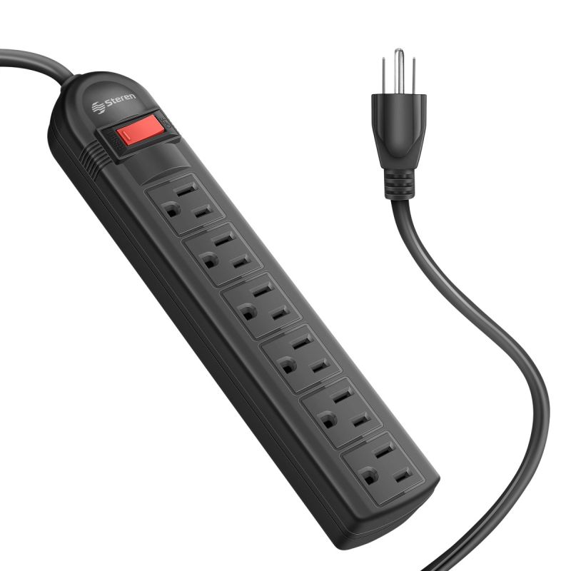 Multicontacto de 6 salidas horizontales Steren Tienda e