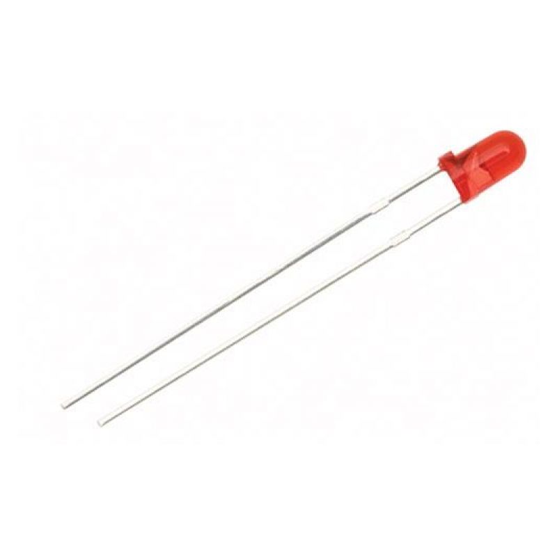 LED de 3 mm, color rojo claro Steren Tienda en Línea