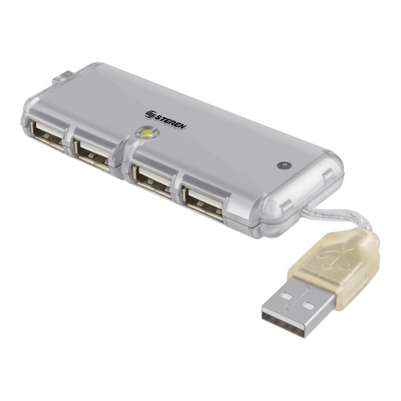 Mini HUB USB ultra delgado de 4 puertos. Steren Tienda