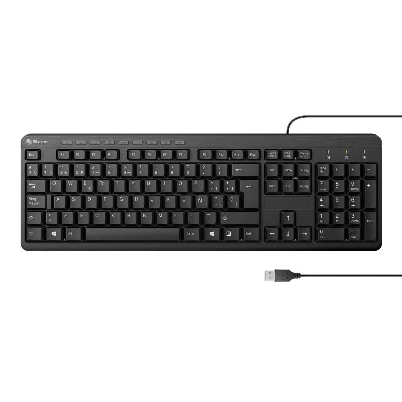 Teclado USB con funciones multimedia Steren Tienda en L