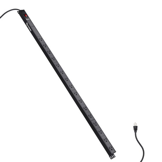 Tira multicontacto de 16 salidas verticales con supreso