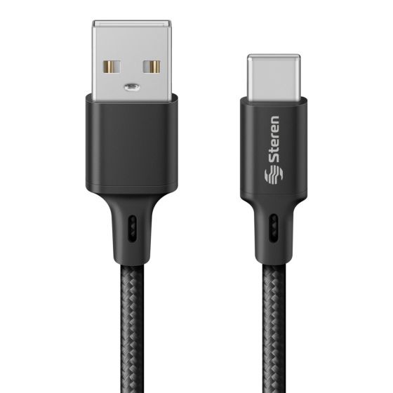Cable USB a USB C tipo cordón de 2 m 30 W Steren Tienda