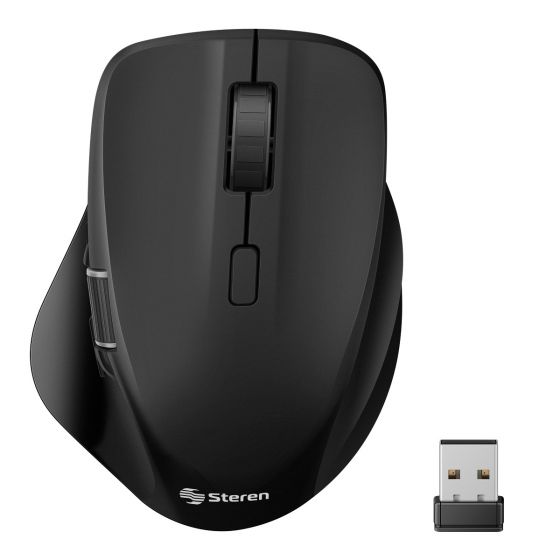 Mouse Bluetooth* / RF, multiequipo con batería recargab