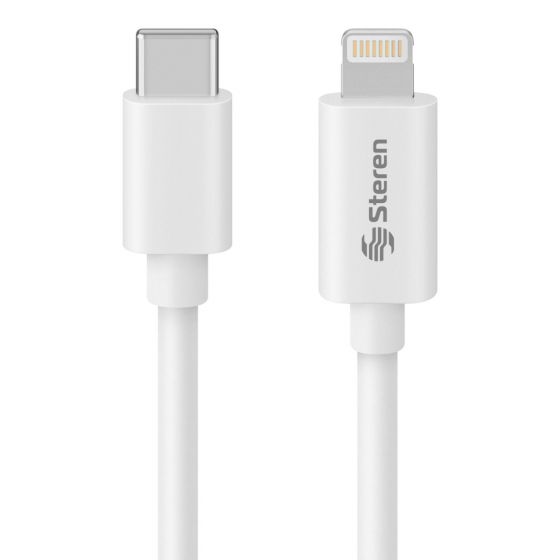 Cable USB C a Lightning de 1,8 m Steren Tienda en Línea