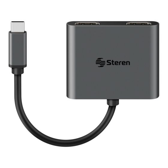 Adaptador USB C a 2 HDMI-MST 4K Steren Tienda en Línea